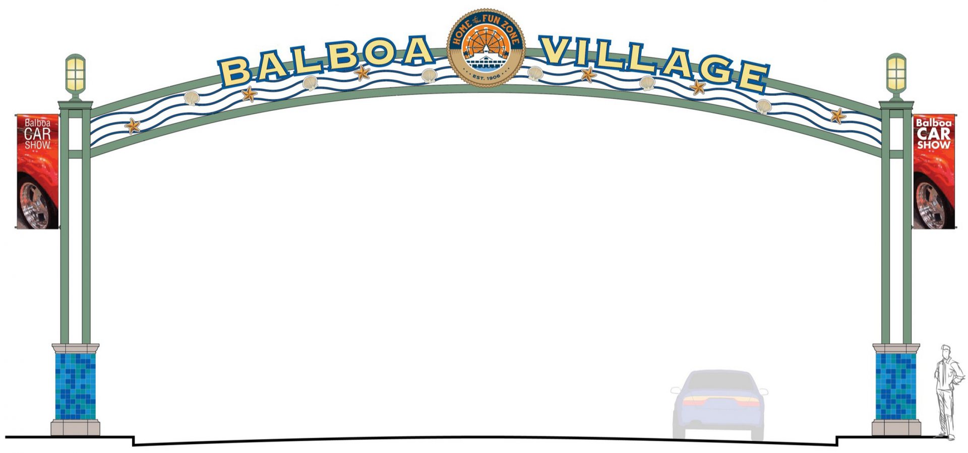 Arch Will Welcome People to Balboa Village - Newport Beach News