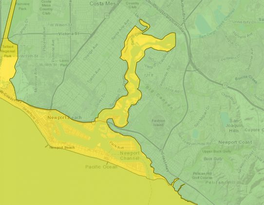 Newport Beach Tsunami Hazard Area Expands to Help Facilitate Evacuation ...