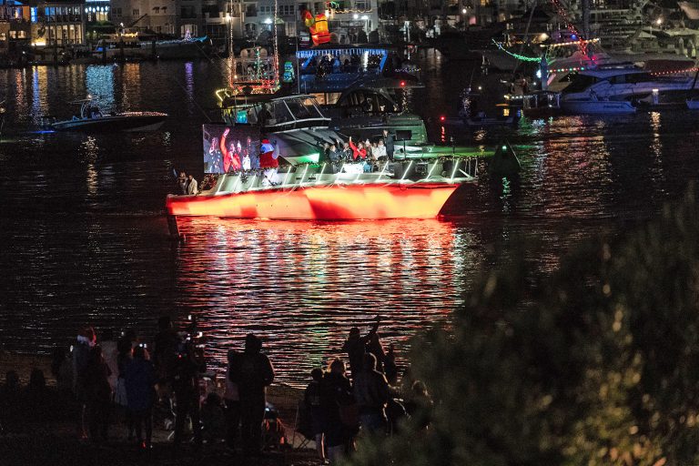 Newport Beach Christmas Boat Parade Kick-Off Event at Marina Park Draws ...