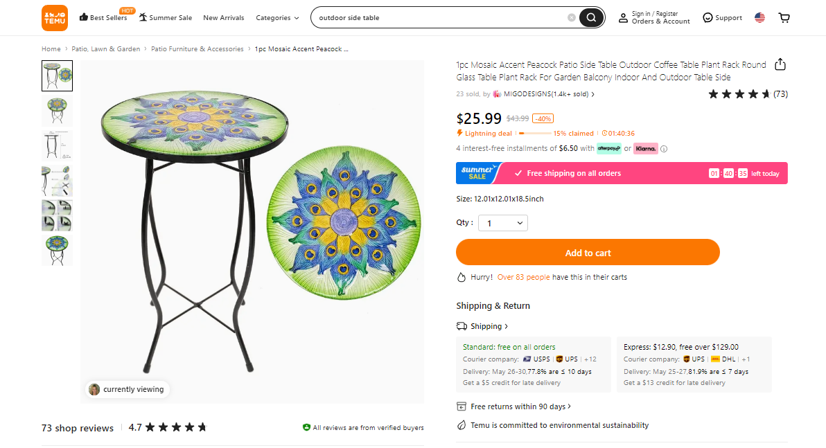 Temu Is the New Destination for Aesthetic & Affordable Patio Decor ...