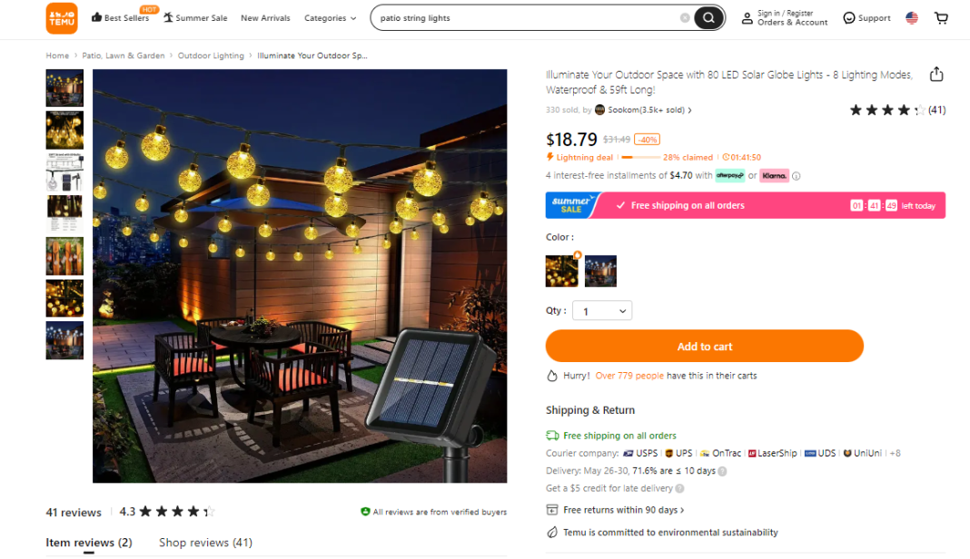 Temu Is the New Destination for Aesthetic & Affordable Patio Decor ...