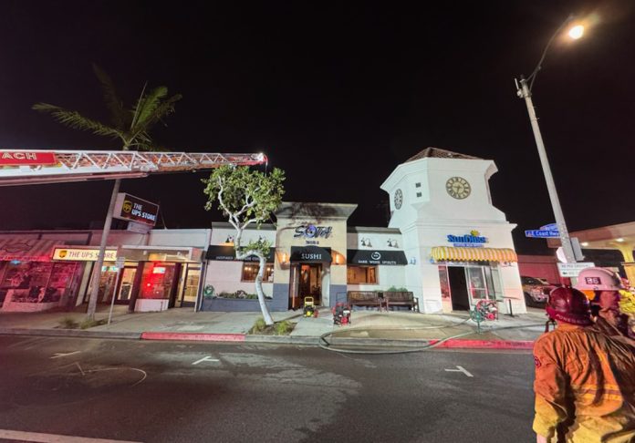 Newport Beach Fire Department Extinguishes Structure Fire in Corona del ...